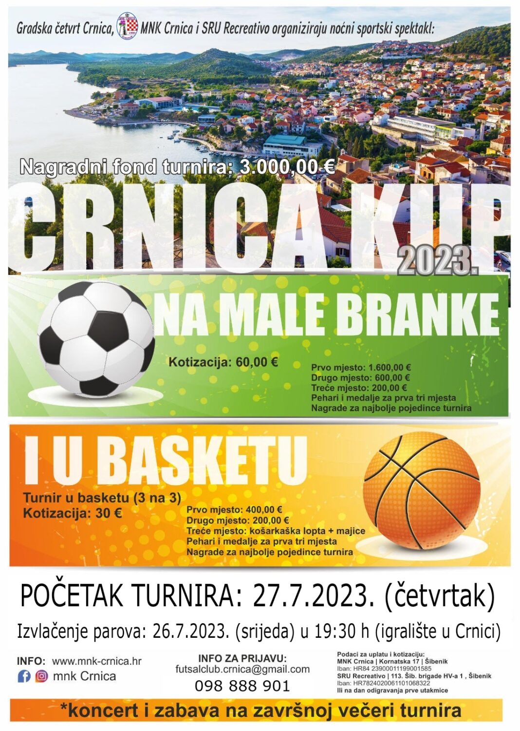 Danas kreće Crnica kup 2023 - ŠIBENSKI SPORT